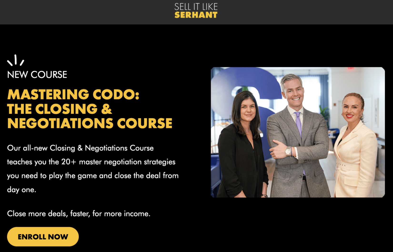 [Get] Ryan Serhant – Mastering CODO: The Closing & Negotiations Course ...