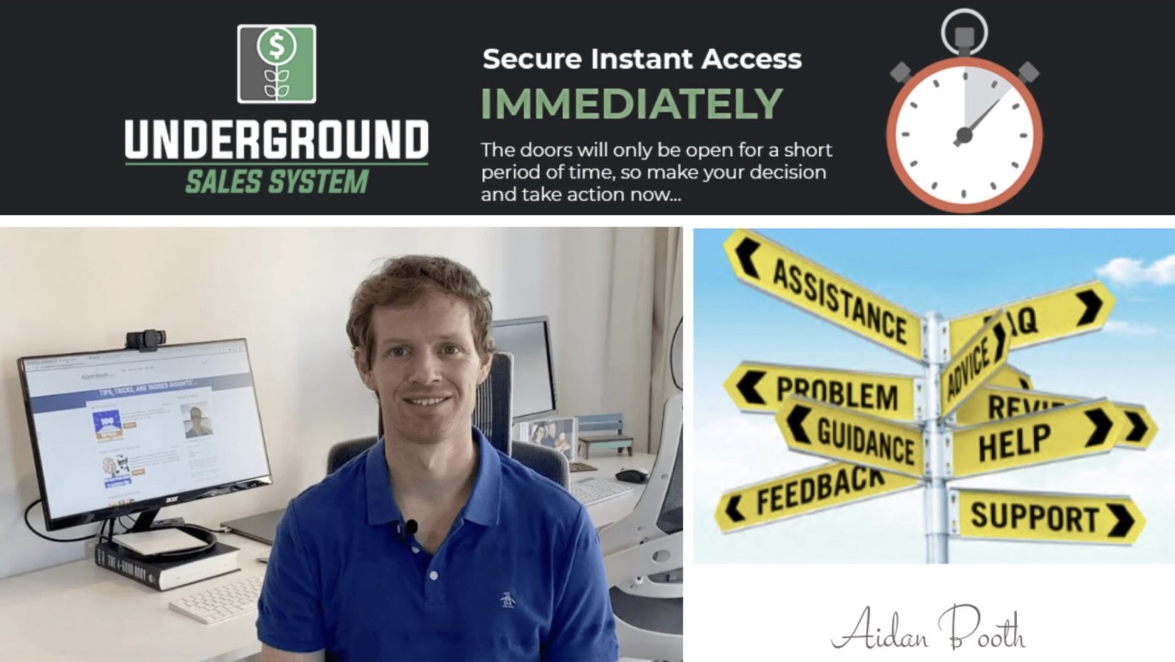 [Get] Aidan Booth – Underground Sales System Free Download – eCashMiner