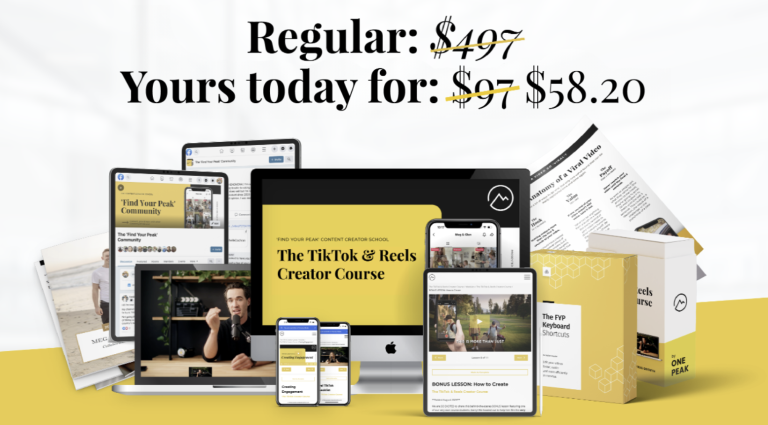 [Get] The Tiktok and Reels Creator Course – One Peak Creative Agency ...