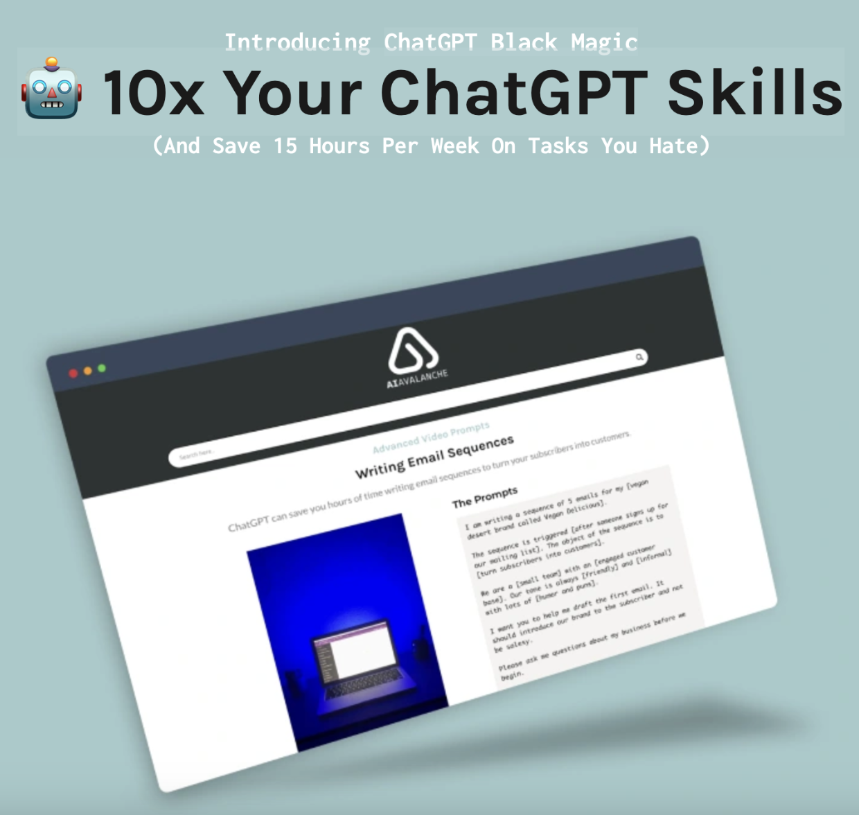 [Get] AI Avalanche – ChatGPT Black Magic 🤖 10x Your ChatGPT Skills Free Download – eCashMiner