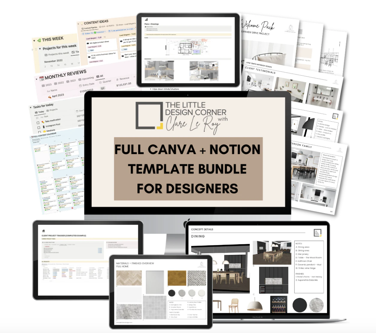 [Get] Clare Le Roy – The Complete Canva and Notion Template Bundle for Designers Free Download ...