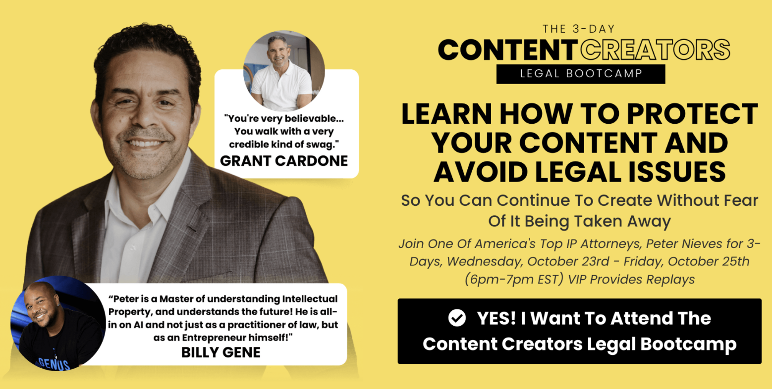 [Get] Peter Nieves – The Content Creators Legal Bootcamp Free Download ...