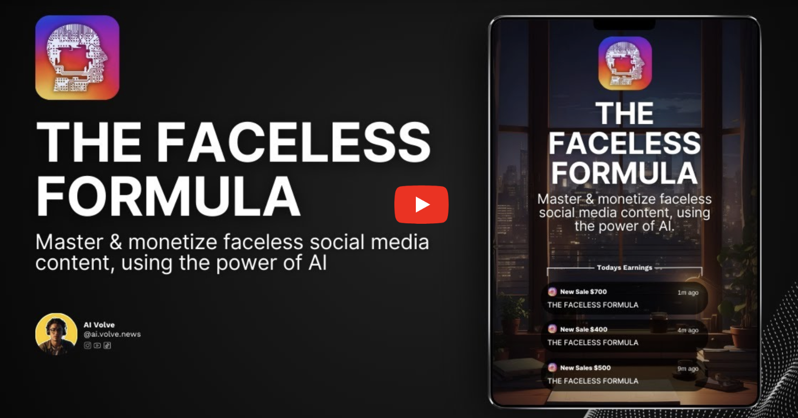[Get] The Faceless Formula – Make Your First $1,000 From Creating Faceless Content Using AI ...